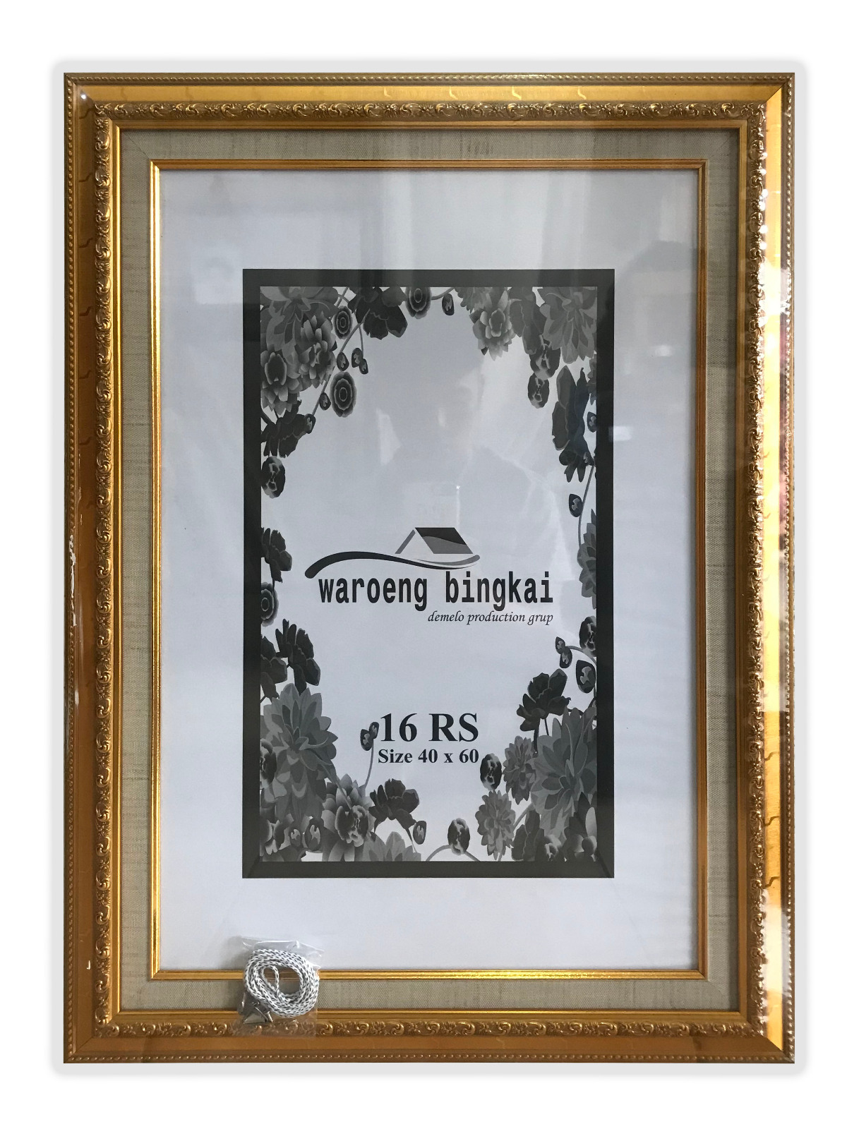 Bingkai Foto Ukuran 40x60 Ukir Linen TK