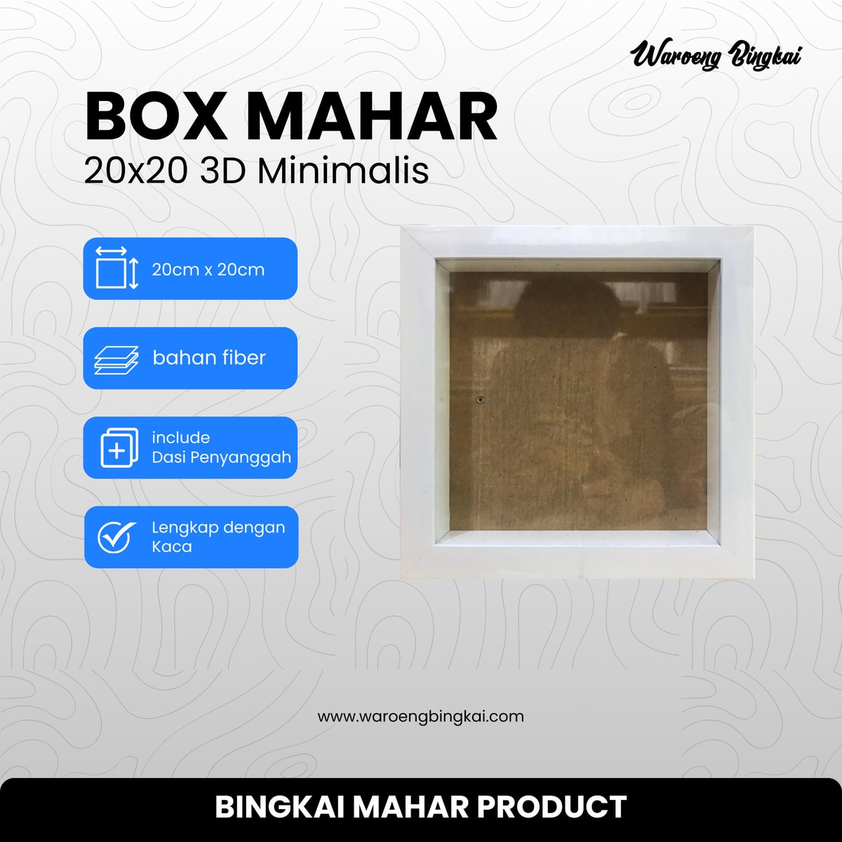 BOX MAHAR UKURAN 20X20 MINIMALIS