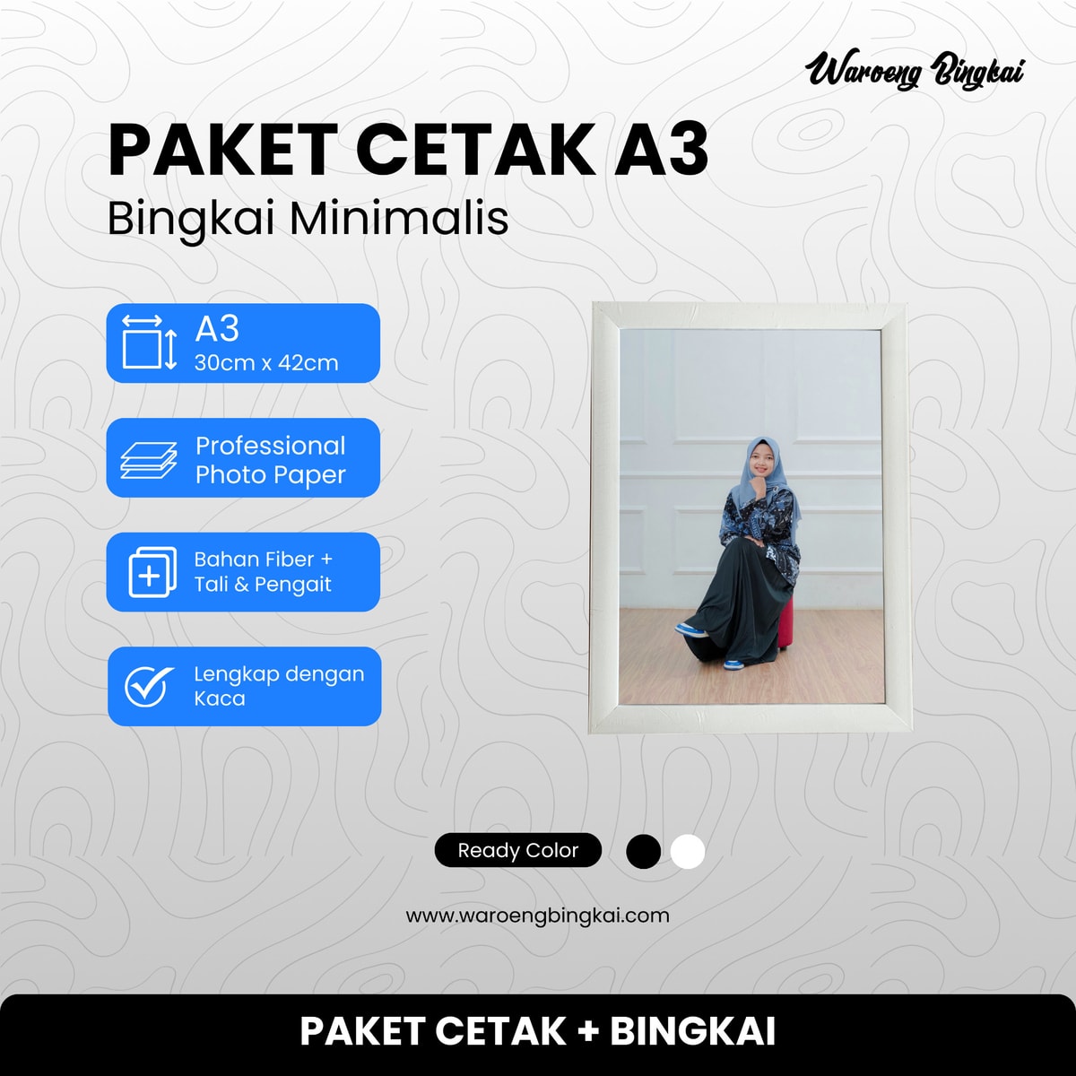 Paket Cetak Foto A3 30x42 Minimalis
