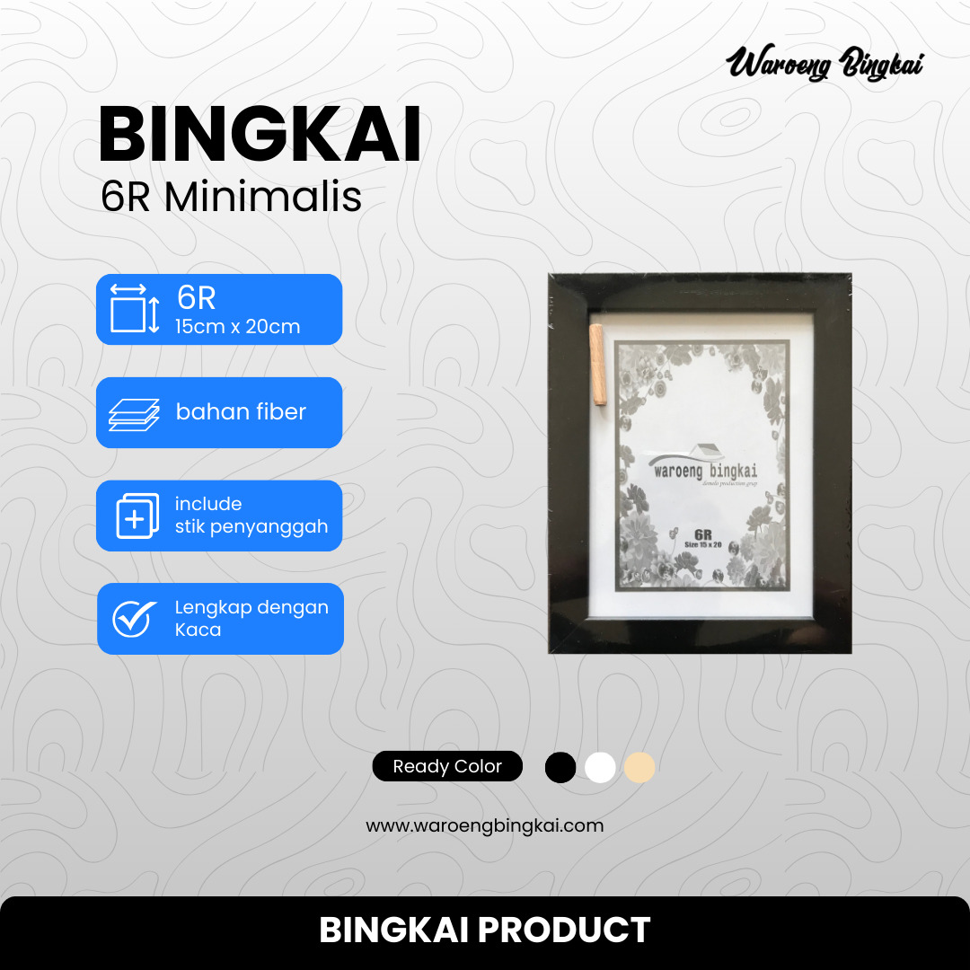 Produk Bingkai Foto Ukuran 6R 15x20 CM