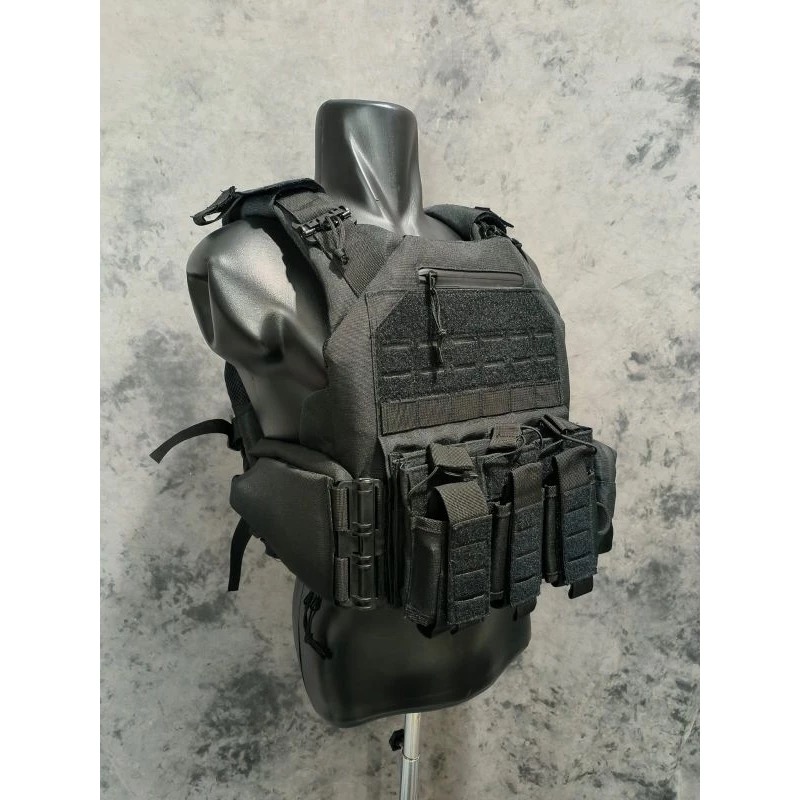 Patas - Body Vest Black & Green Jack Nilon Cordura