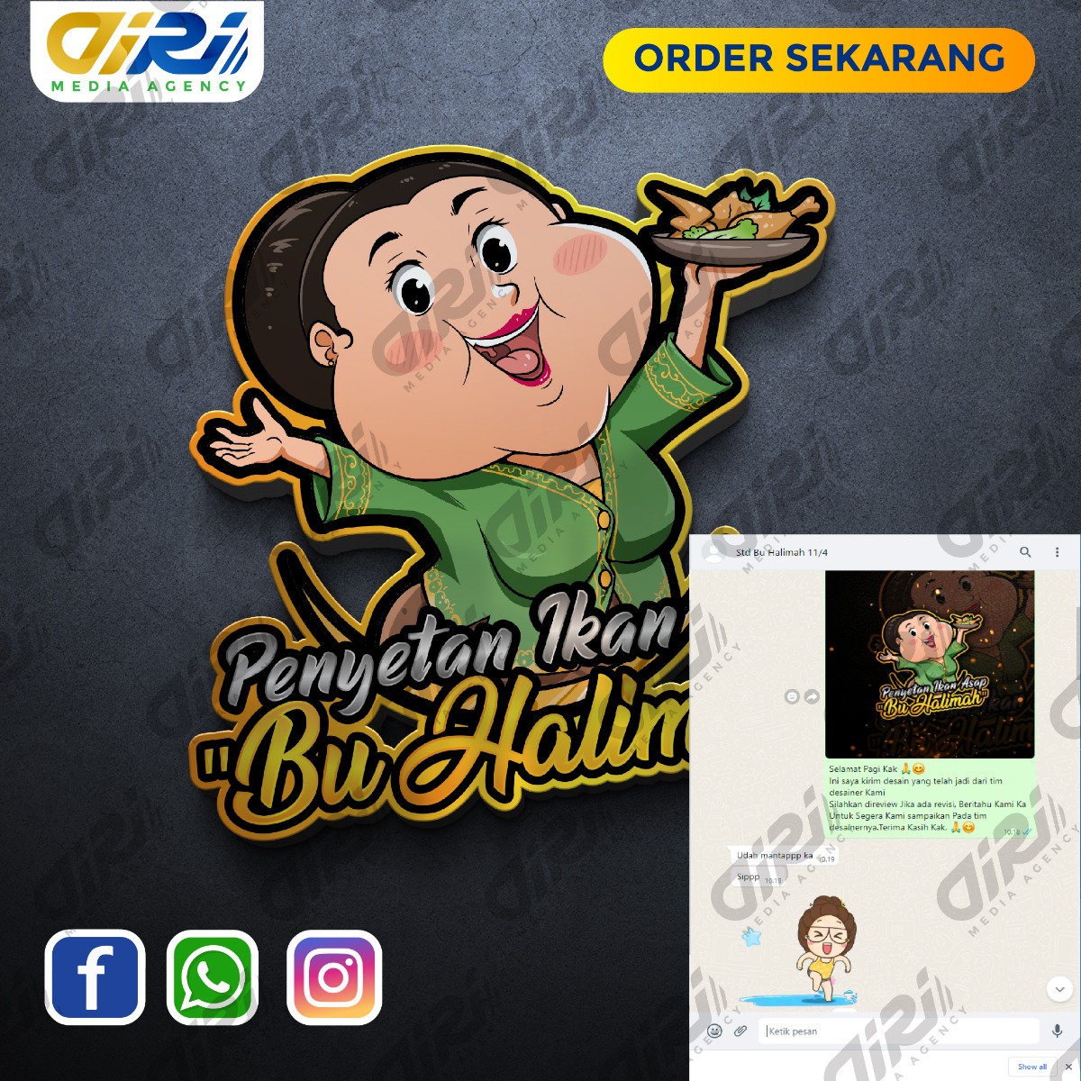 Desain Logo Maskot Standar