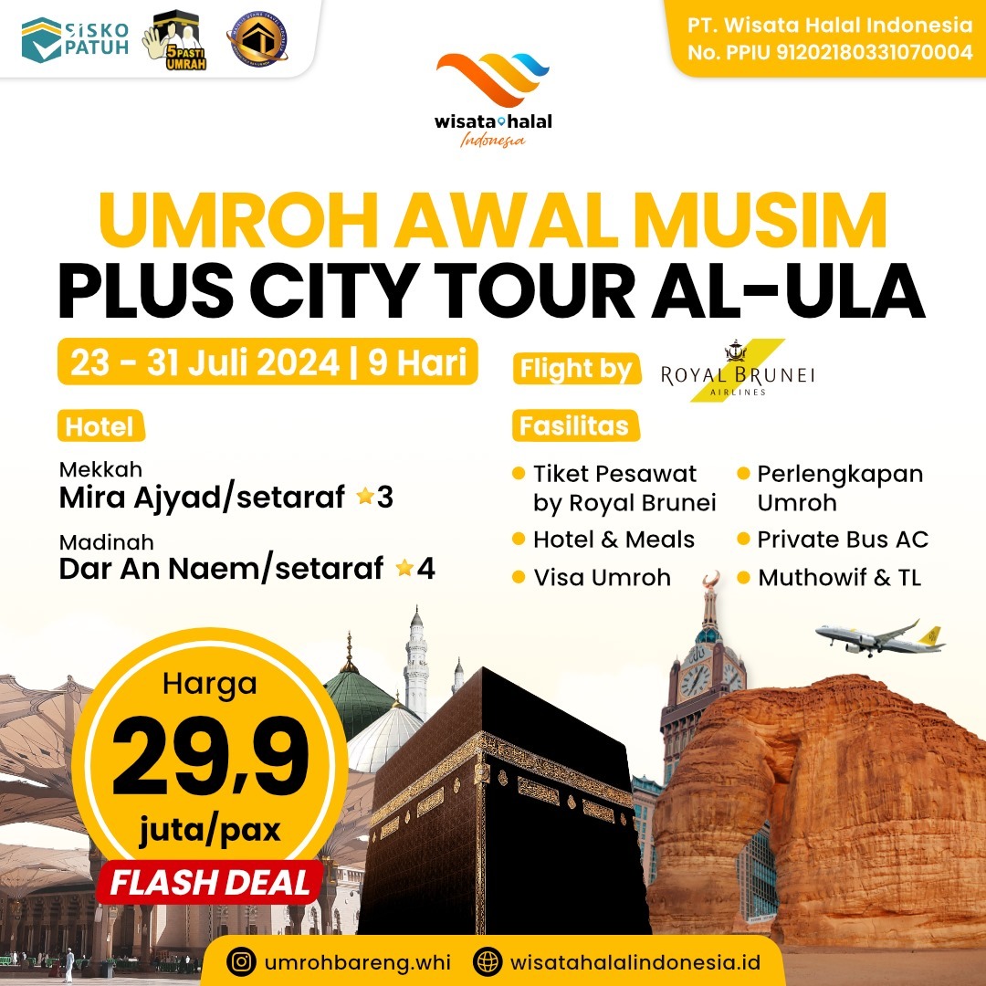 Nikmati Ibadah sambil Healing di Umroh plus Al Ula