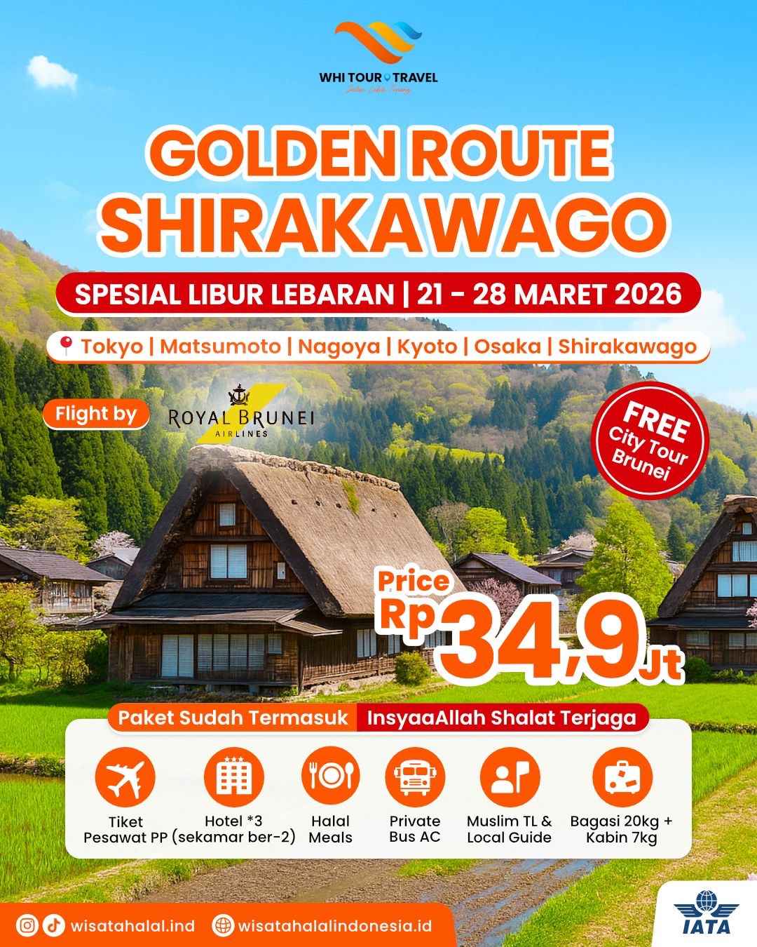 JAPAN GOLDEN ROUTE - SHIRAKAWAGO 21 - 28 MARCH 2026