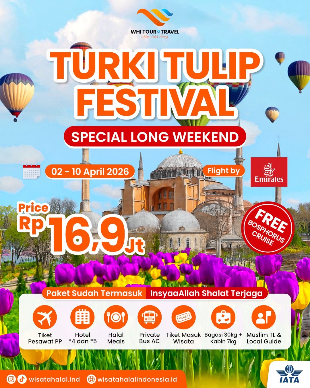 TURKI TULIP FESTIVAL 02 - 10 APRIL 2026