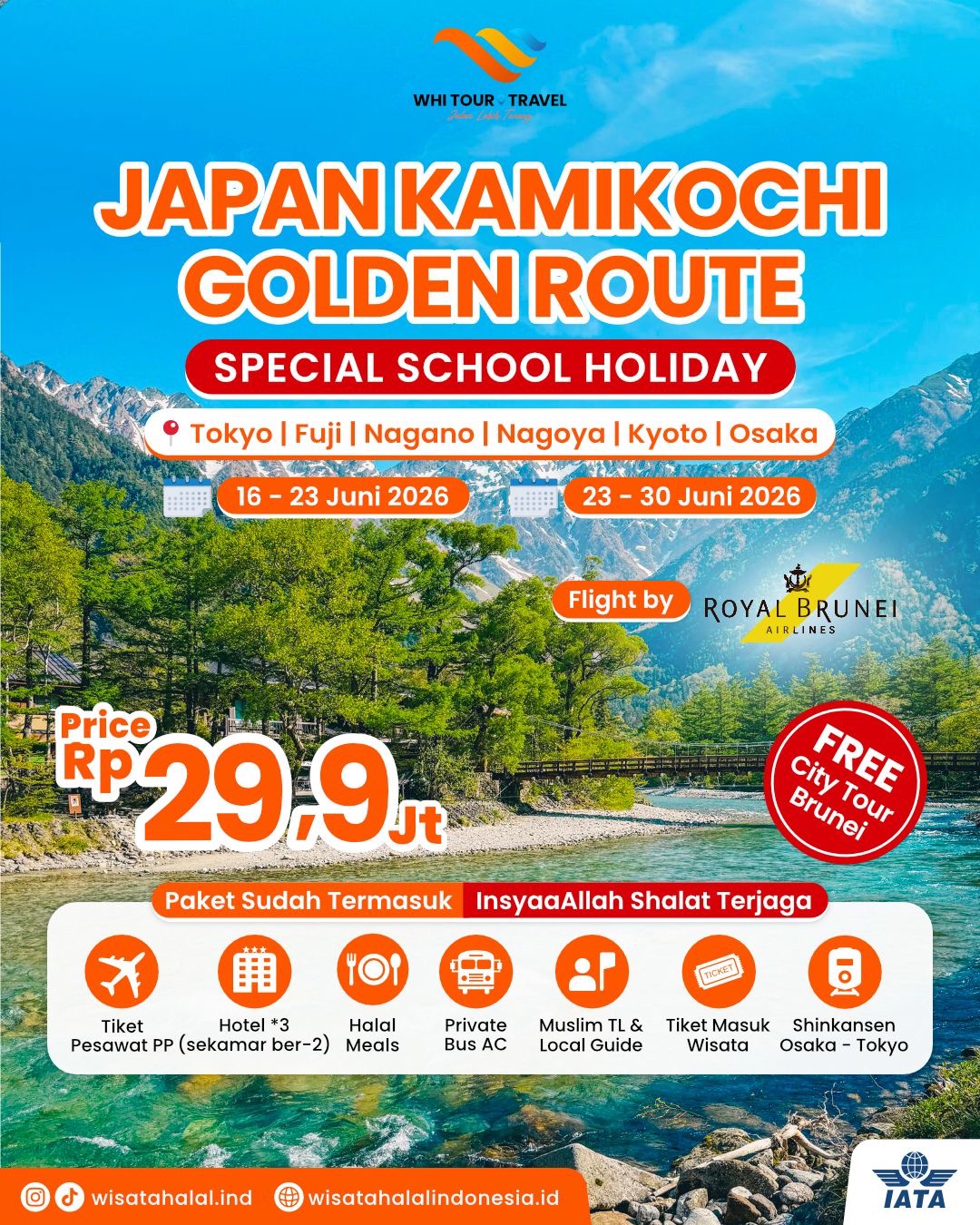 JAPAN KAMIKOCHI GOLDEN ROUTE JUNI 2026