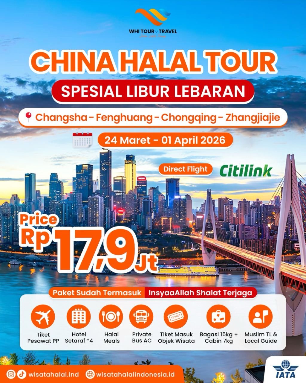 CHINA HALAL TOUR 24 MARET - 01 APRIL 2026