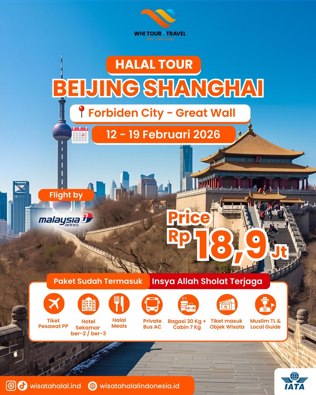 EXPLORE BEIJING SHANGHAI HALAL 12 - 19 FEBRUARI 2026