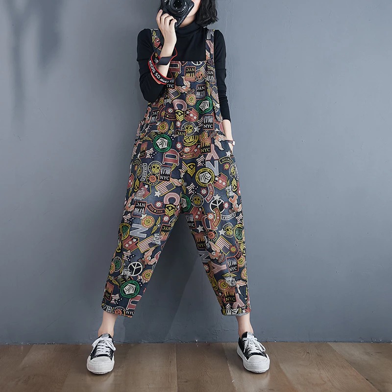 LEIRA JUMPSUIT - Motif Logo OVERSIZED PREMIUM