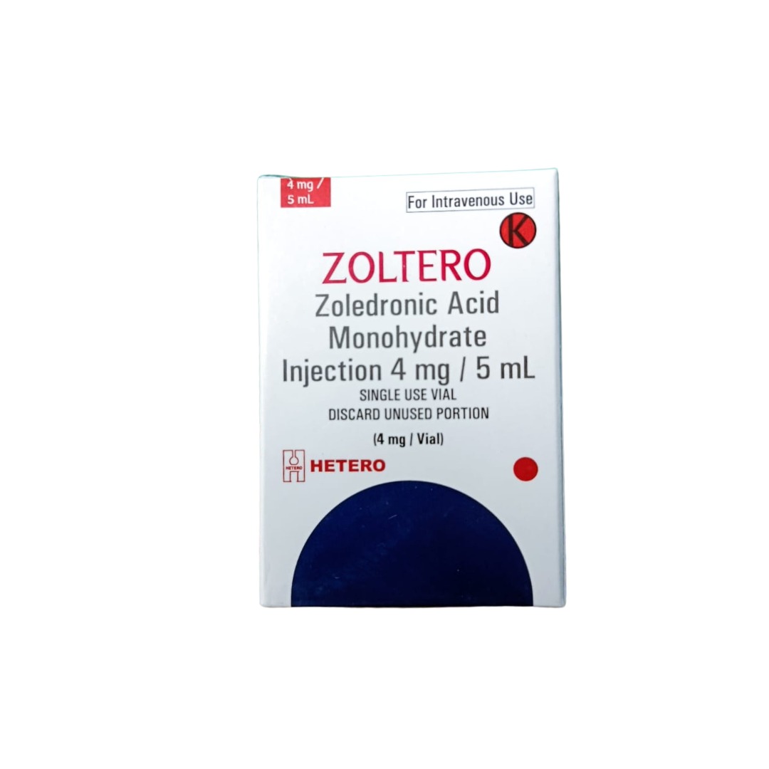 Zoltero Zoledronic Acid 4mg/5mL – Obat Suntik IV untuk Kanker