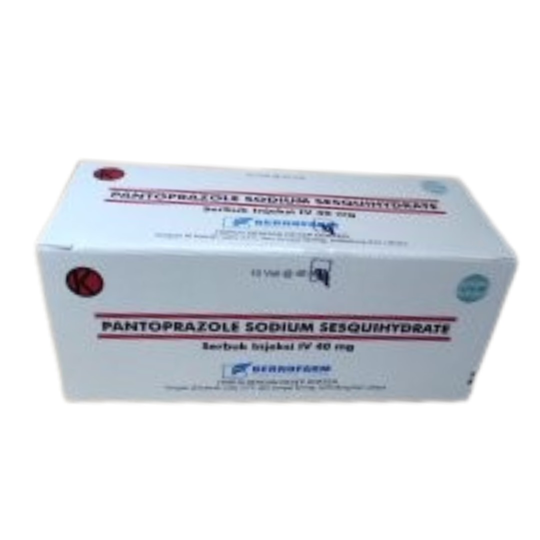 Pantoprazole Injeksi IV 40 mg – Obat Maag & Refluks Gastroesofagus – 10 ...