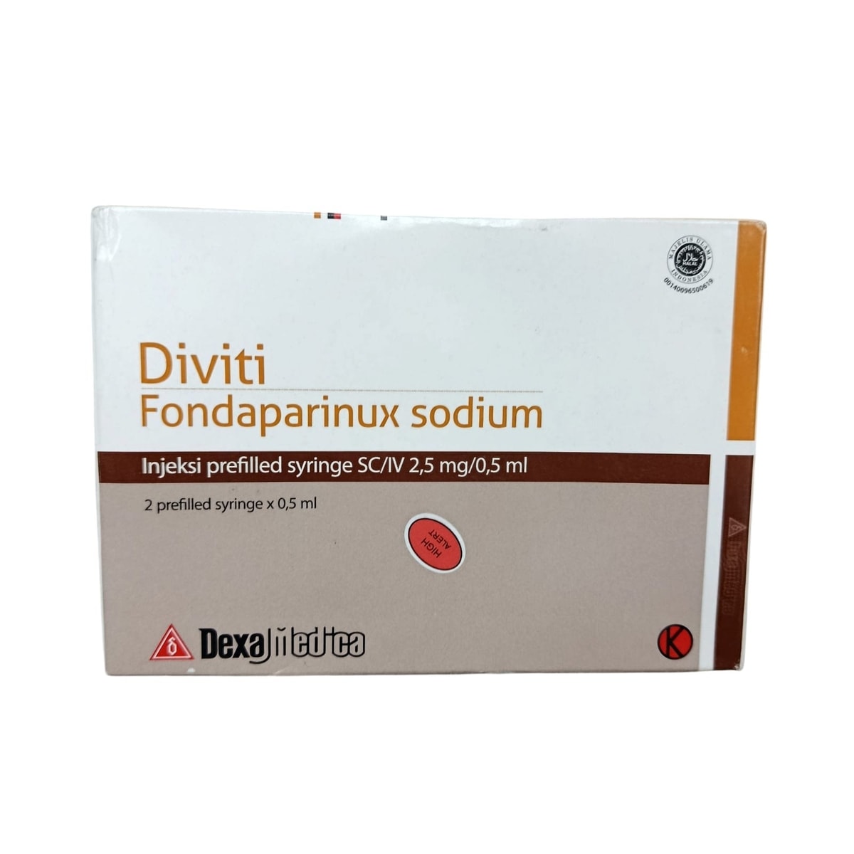 Diviti Fondaparinux Sodium Injeksi 2,5 mg/0,5 ml Prefilled Syringe ...