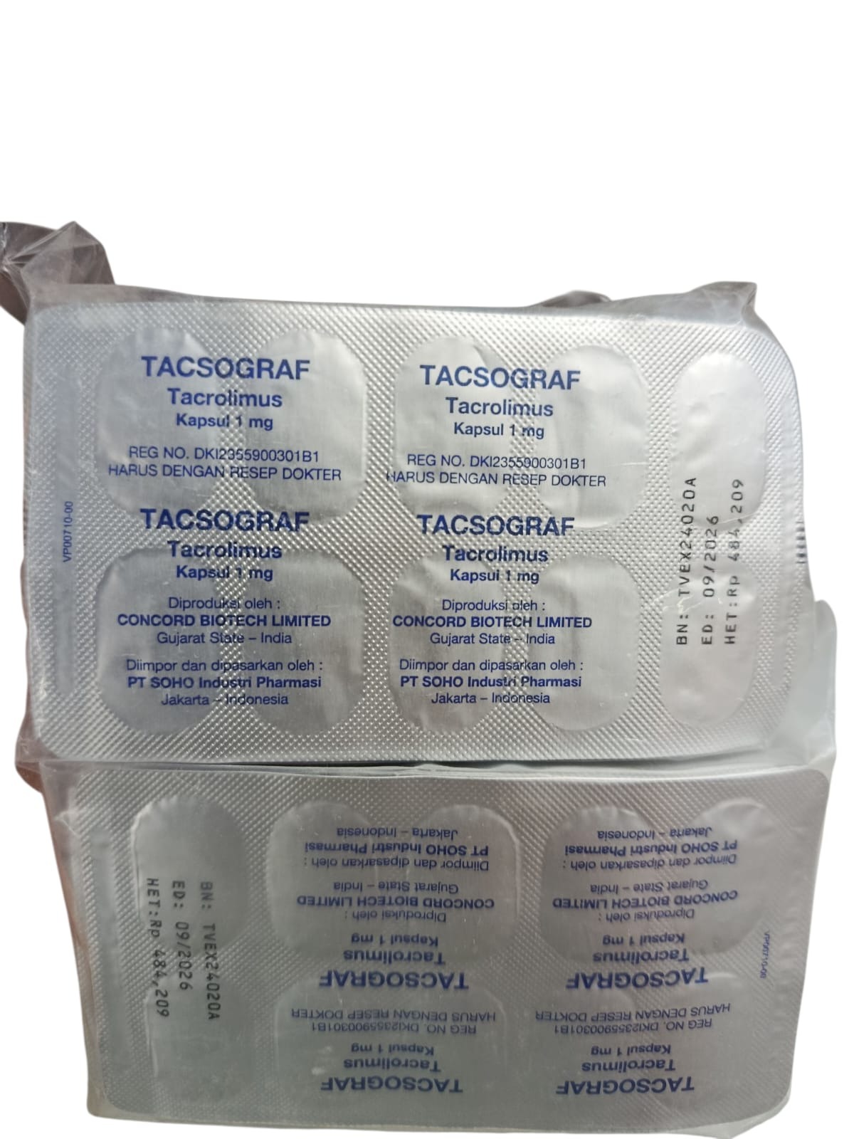 Tacsograf Tacrolimus 1 mg Kapsul – Obat Imunosupresan Resep Dokter