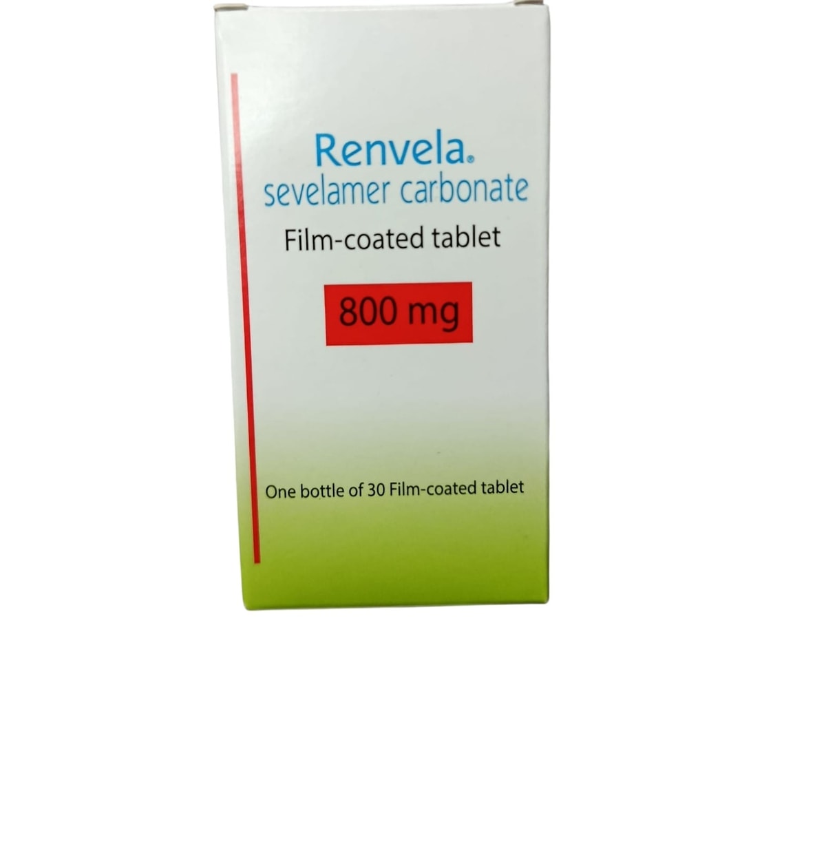 Renvela 800 mg – Sevelamer Carbonate Film-Coated Tablet (Botol 30 ...