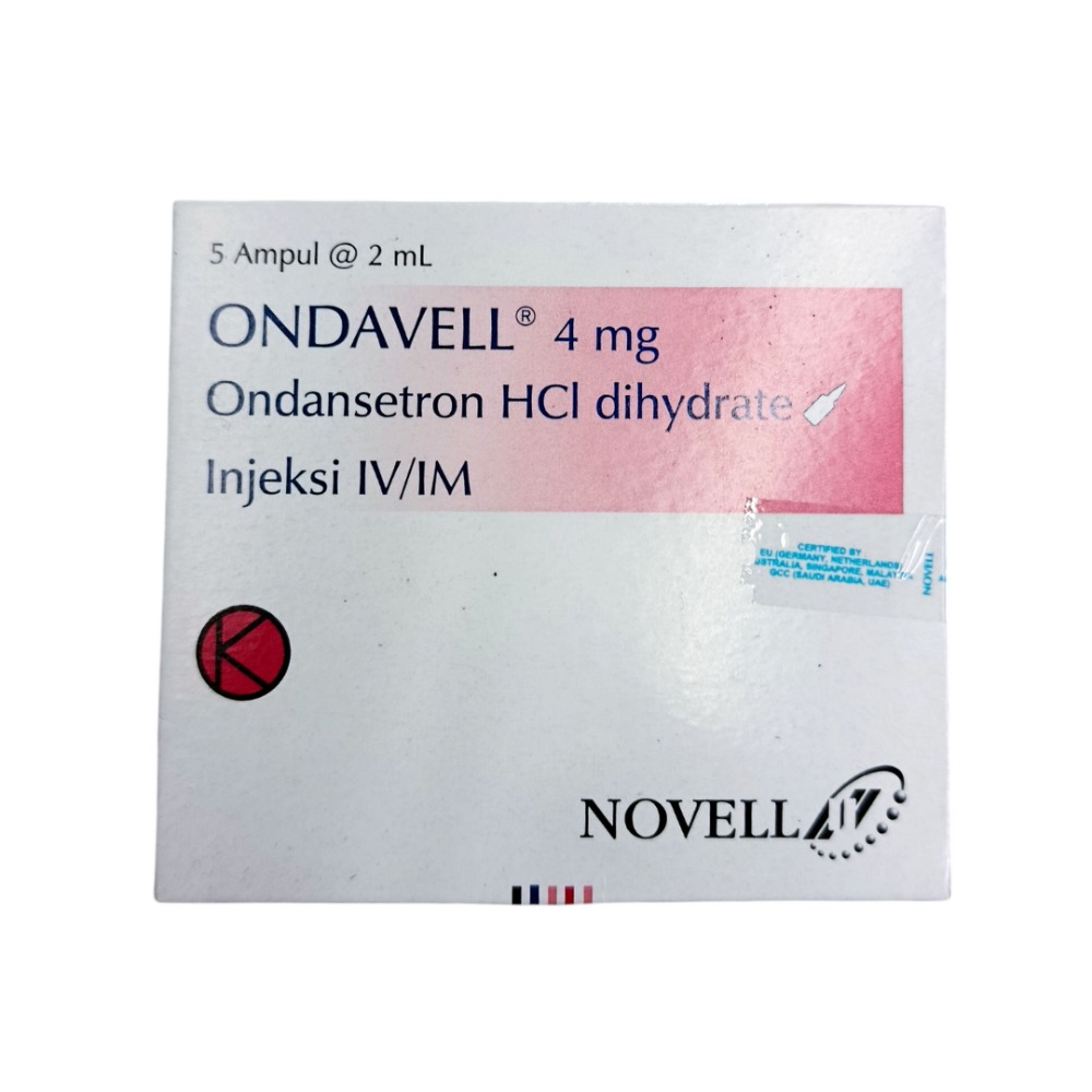 ONDAVELL Injeksi Ondansetron HCl 4 mg/2 mL – Antiemetik Suntik IV/IM ...