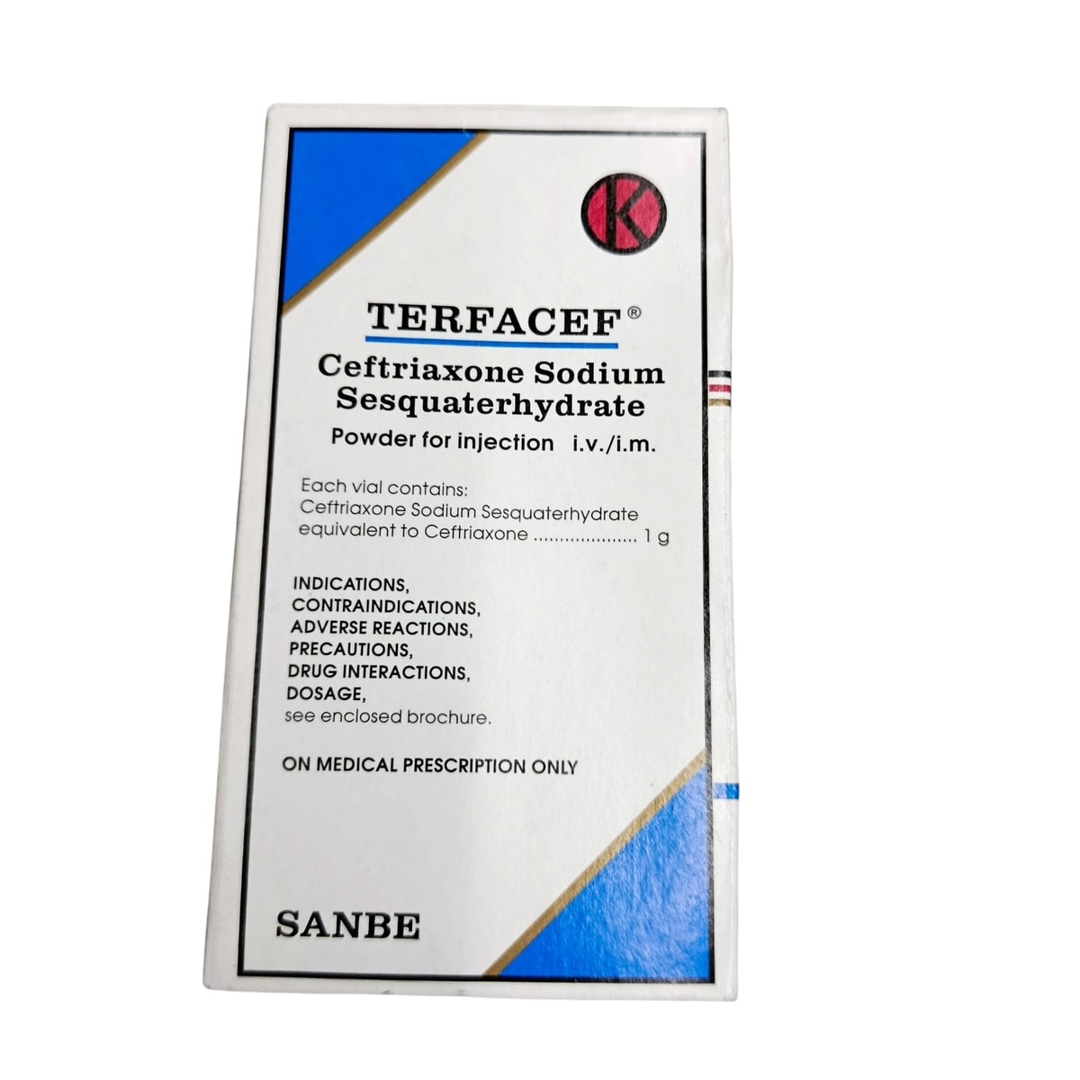 Terfacef Ceftriaxone Sodium 1 g – Antibiotik Injeksi Serbuk IV/IM ...