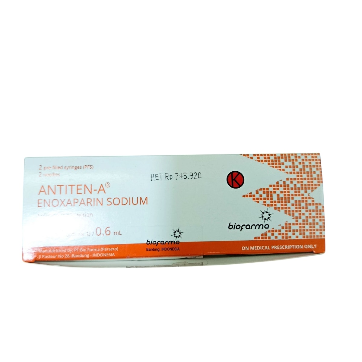 Antiten-A Enoxaparin Sodium 0.6 ml – Obat Suntik Antikoagulan ...