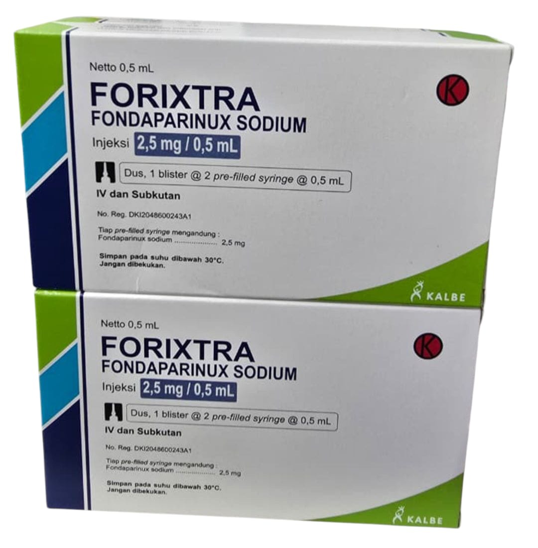 Forixtra Fondaparinux Sodium Injeksi 2,5 mg/0,5 mL – Obat Antikoagulan ...