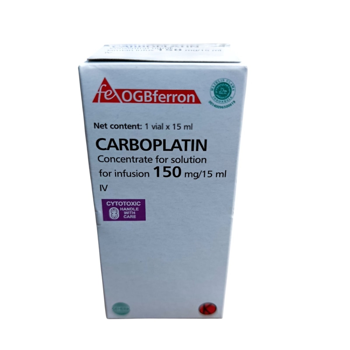 Carboplatin 150 mg/15 ml OGB Ferron – Konsentrat untuk Infus IV Obat ...