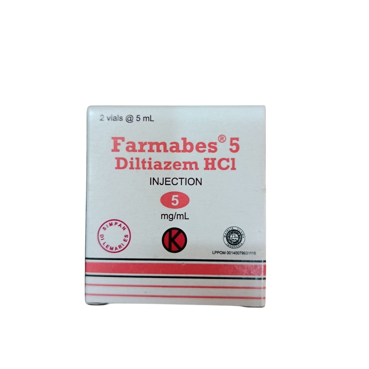 Farmabes 5 – Diltiazem HCl Injeksi 5mg/mL | Obat Suntik untuk Aritmia ...