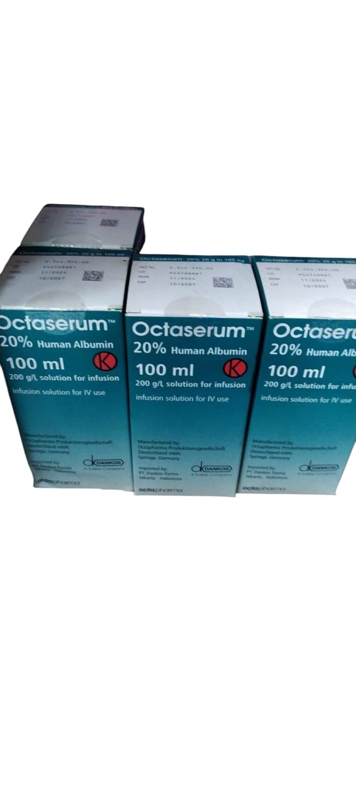 Octaserum 20% Human Albumin 100ml - Infus Albumin untuk IV | Original ...