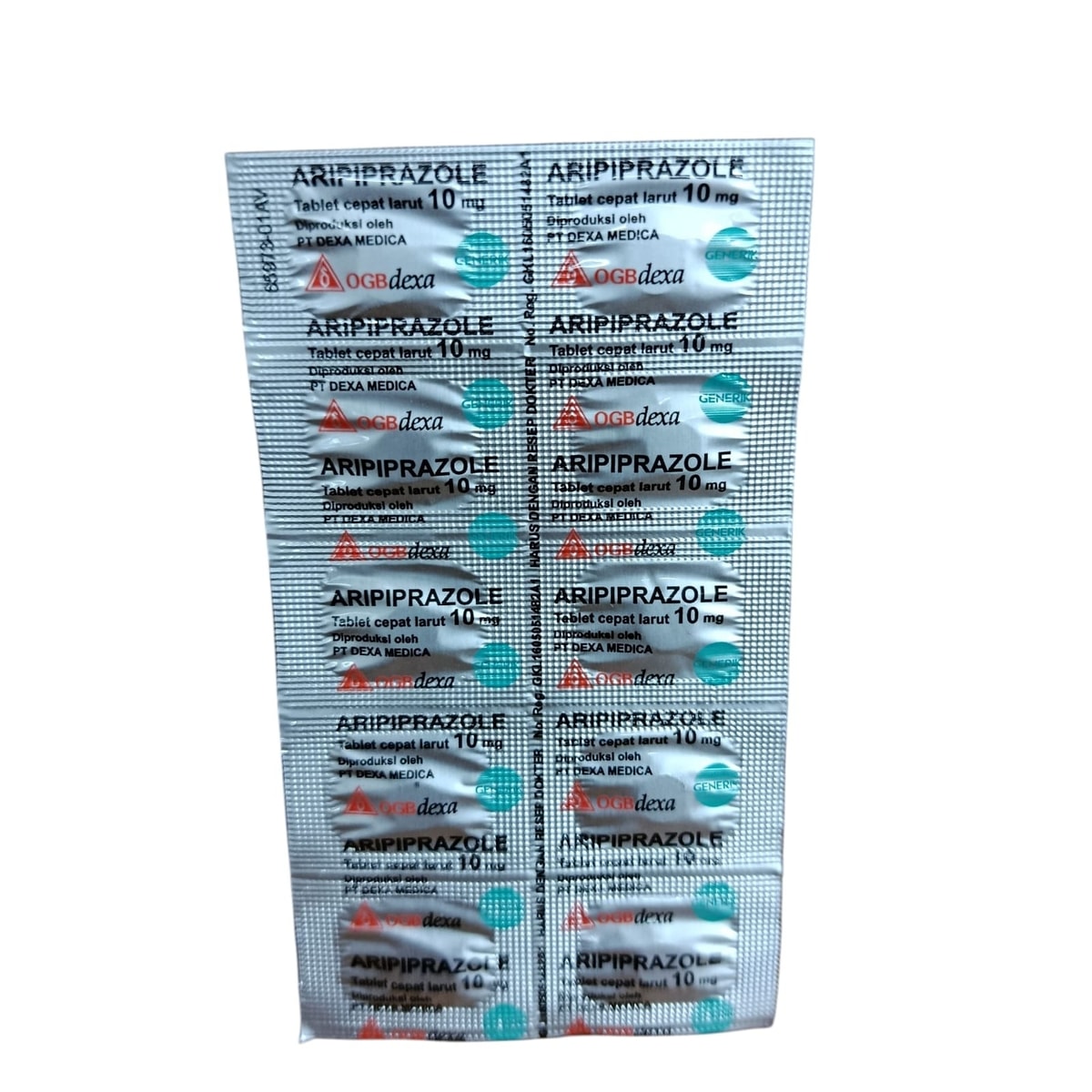 Aripiprazole 10 mg OGB Dexa – Tablet Cepat Larut – Obat Gangguan Mental ...