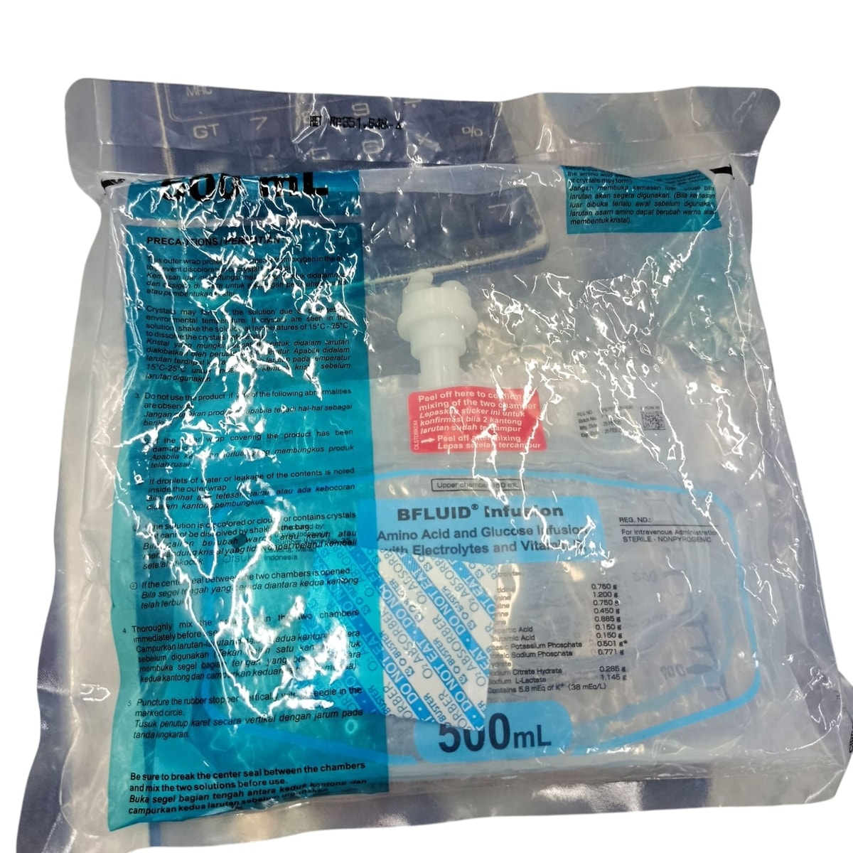 BFLUID Infusion 500mL – Cairan Infus Amino Acid, Glukosa, Elektrolit ...