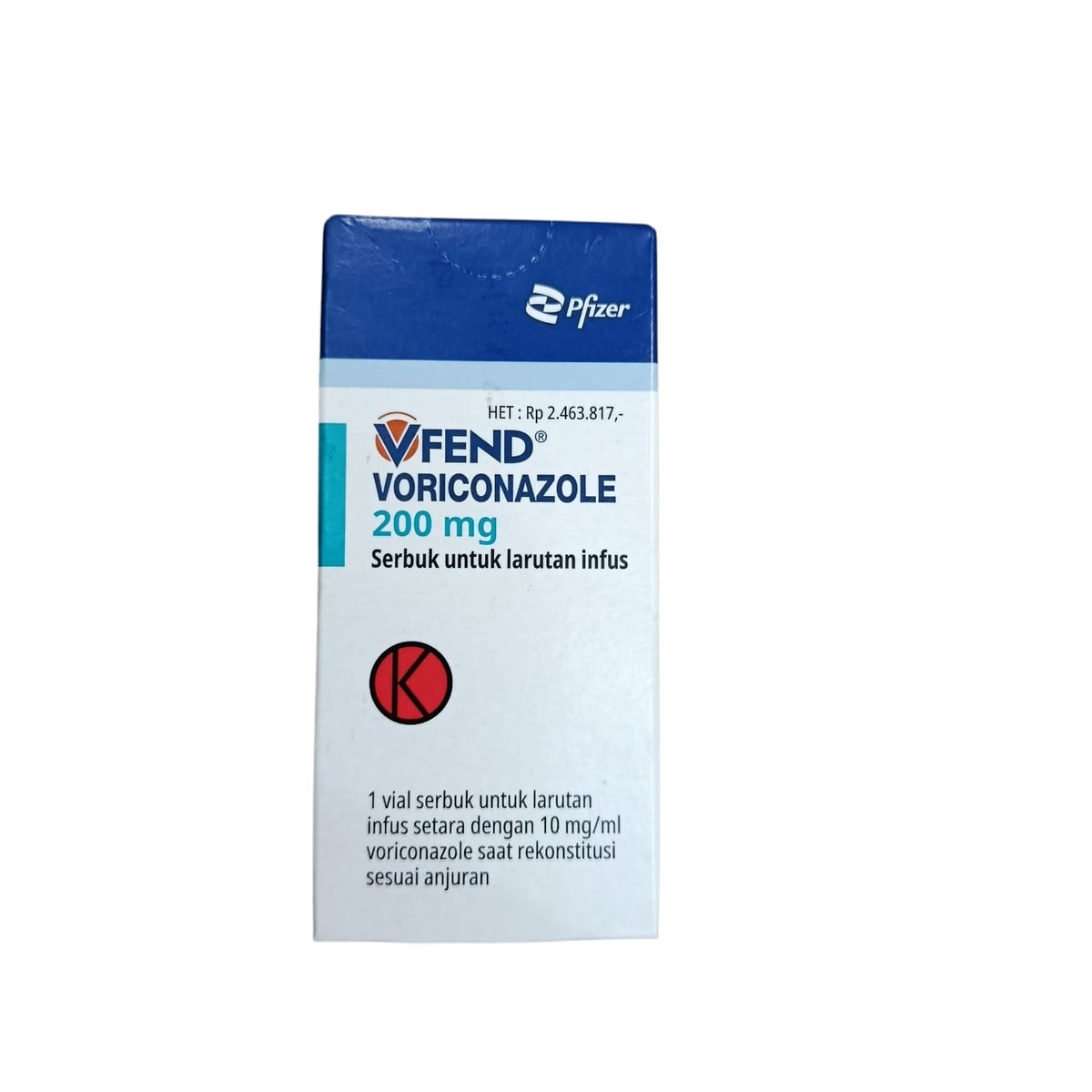 VFEND Voriconazole 200 mg Pfizer – Obat Antijamur Serbuk Infus untuk ...