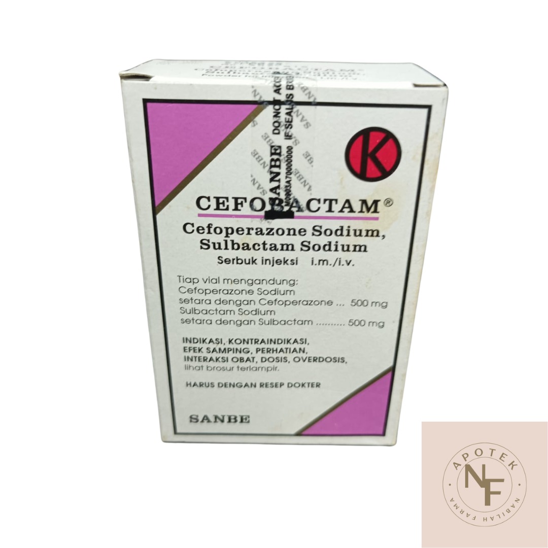Cefobactam Injeksi – Cefoperazone 500 mg + Sulbactam 500 mg