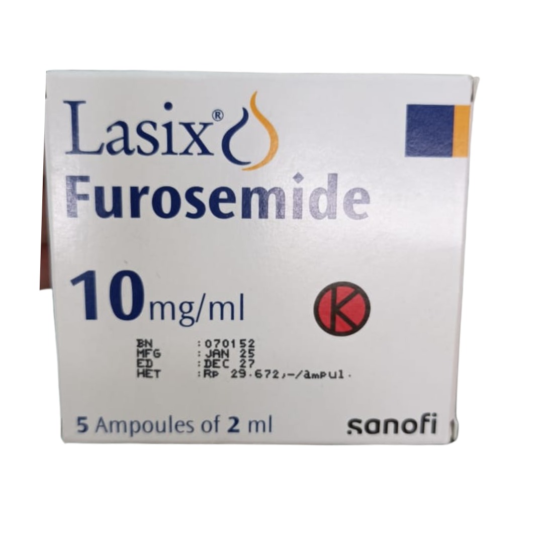 Lasix Furosemide 10 mg/ml 2 ml injeksi