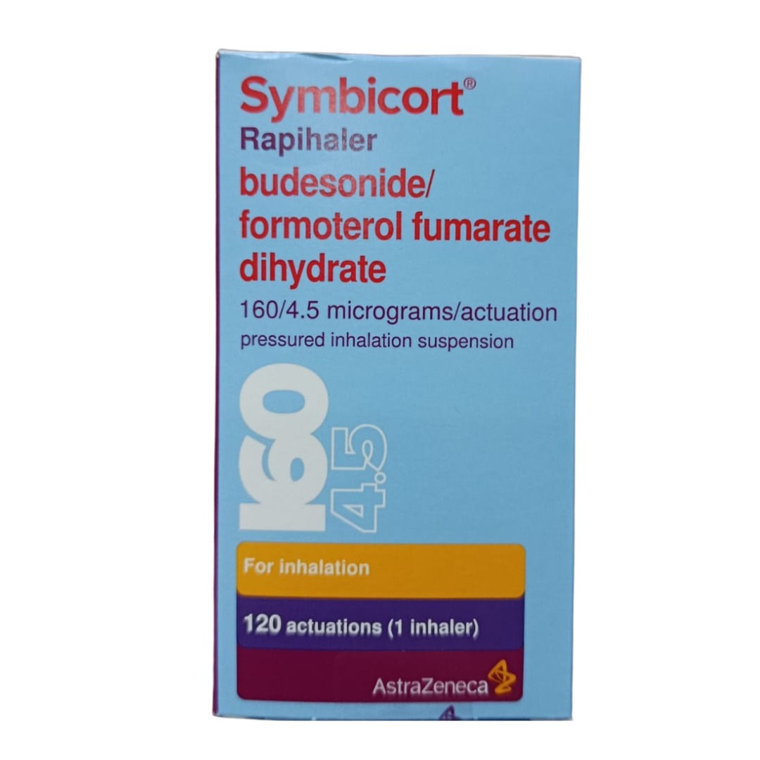 Symbicort Rapihaler 160/4.5 mcg - Inhaler Asma & PPOK (120 Dosis ...