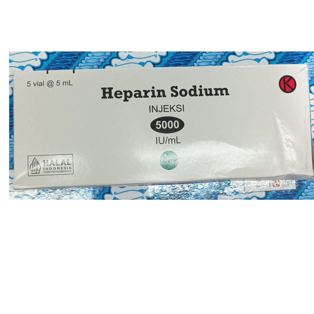 Heparin Sodium Injeksi 5000 IU/mL – Antikoagulan Cegah Pembekuan Darah ...