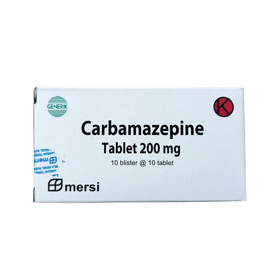 Carbamazepine 200 mg Tablet – Obat Epilepsi & Neuralgia