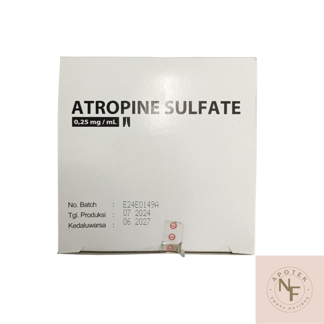 Atropine Sulfate 0,25 mg/mL Injeksi 100 ampul