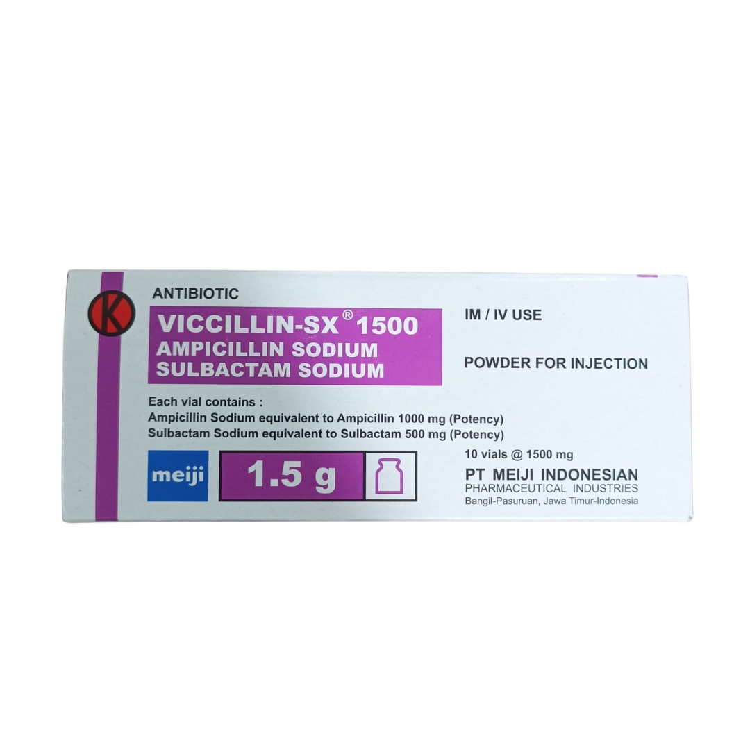 VICCILLIN-SX 1500 - Ampicillin Sulbactam 1.5g Injeksi