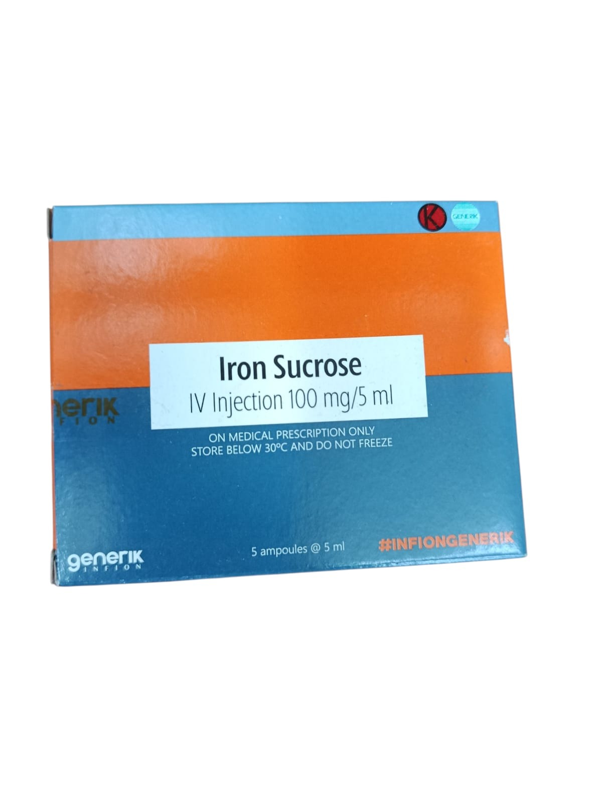 Iron Sucrose IV Injection 100 mg/5 ml – Injeksi Zat Besi untuk Anemia ...