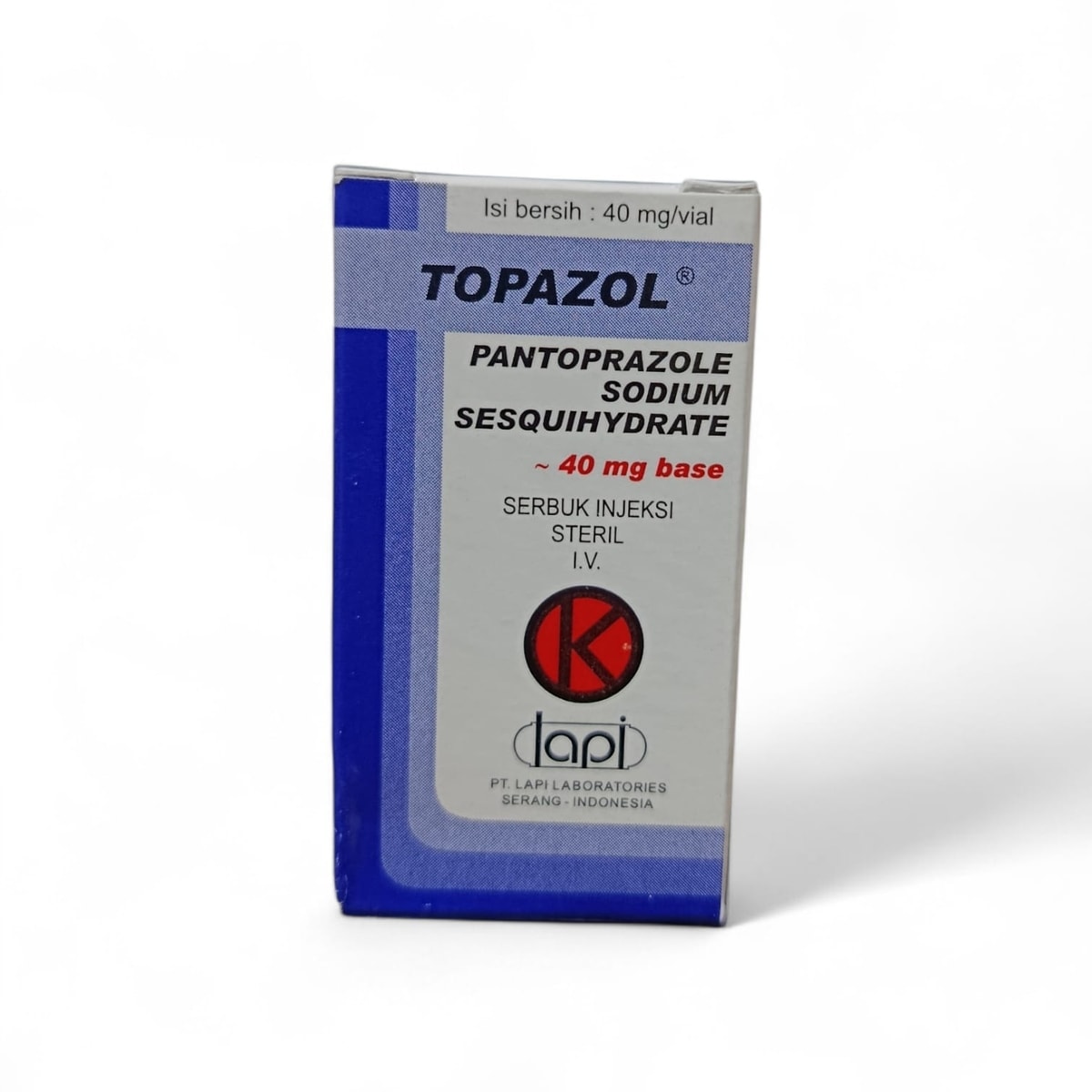 Topazol 40 mg/Vial Pantoprazole Sodium Injeksi IV – Obat GERD ...