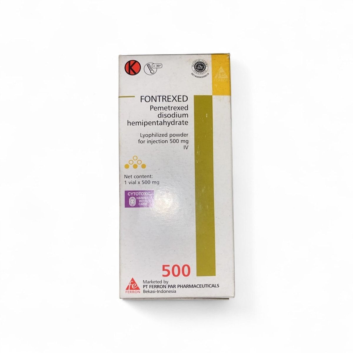 Fontrexed 500 mg Injeksi (Pemetrexed Disodium Hemipentahydrate) Obat ...