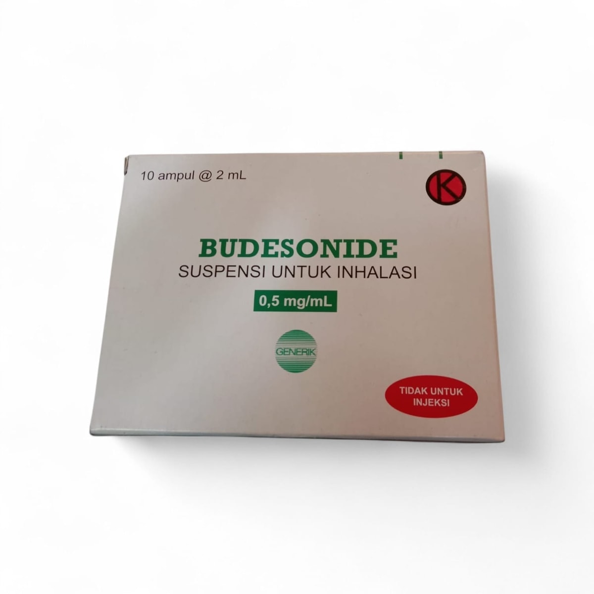 Budesonide Suspensi Inhalasi 0,5 mg/mL 10 Ampul x 2 mL Obat Nebulizer