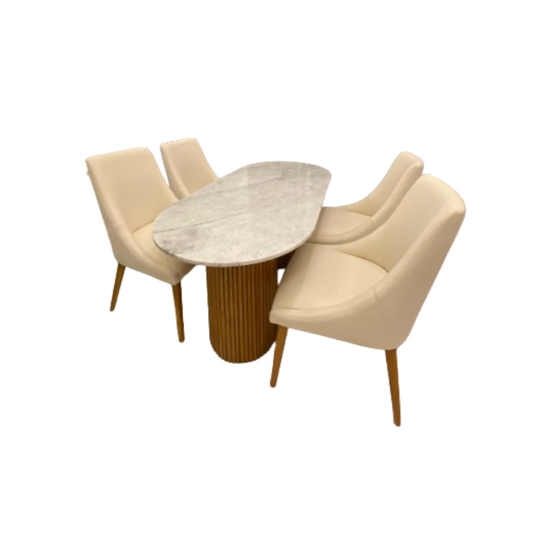 Marmer Dining Table set