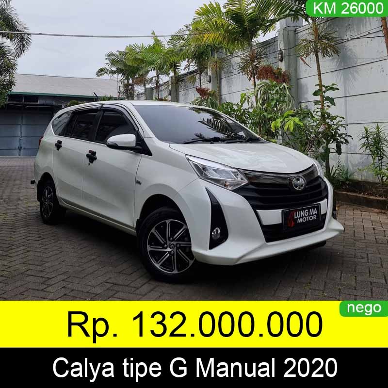 Toyota Calya tipe G Manual 2020 (KM 26K)