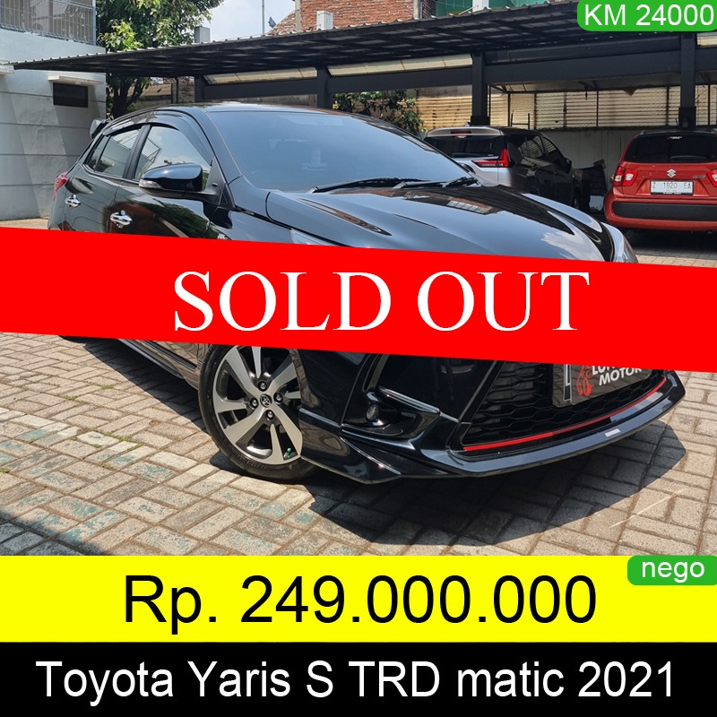 Toyota Yaris S TRD matic 2021 (KM 24K)