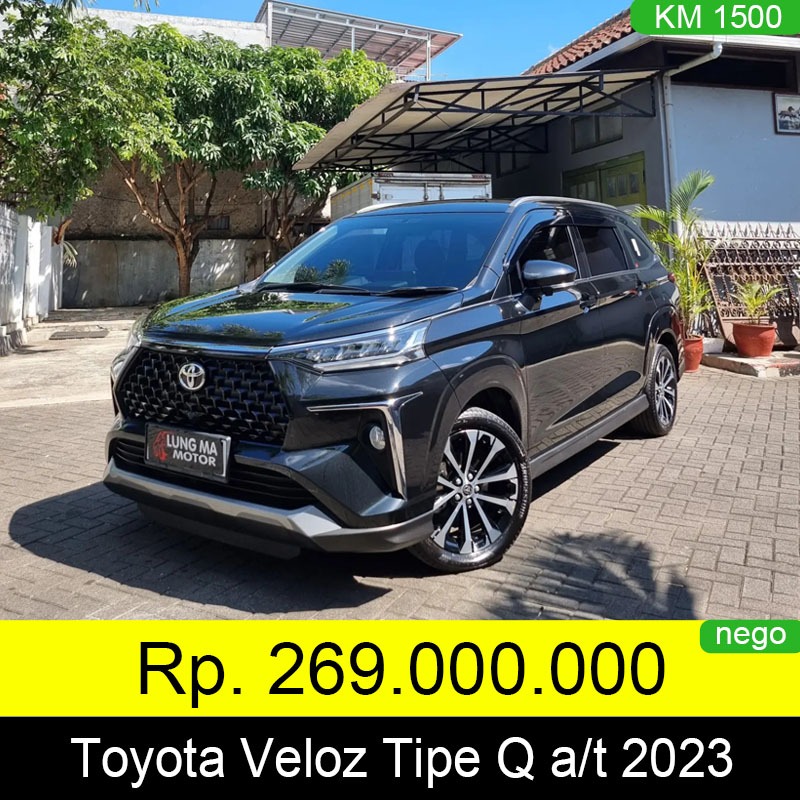 Toyota Veloz Tipe Q a/t Tahun 2023 (KM 1500)