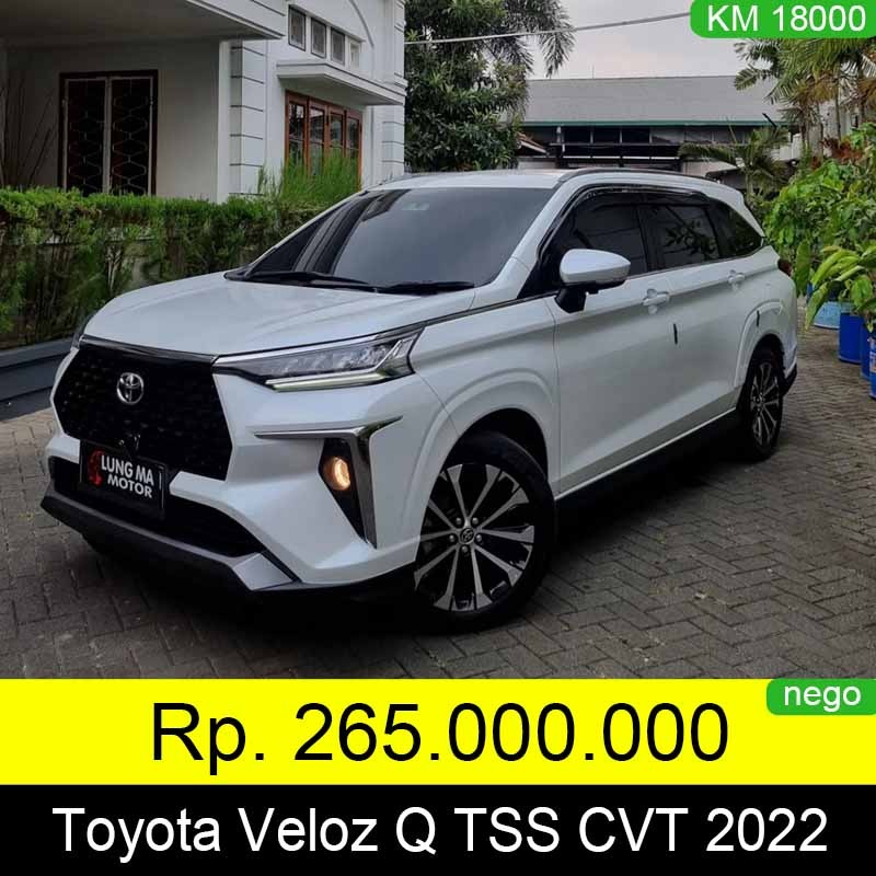 Toyota Avanza Veloz Q TSS CVT 2022 Premium Colour (KM 18K)