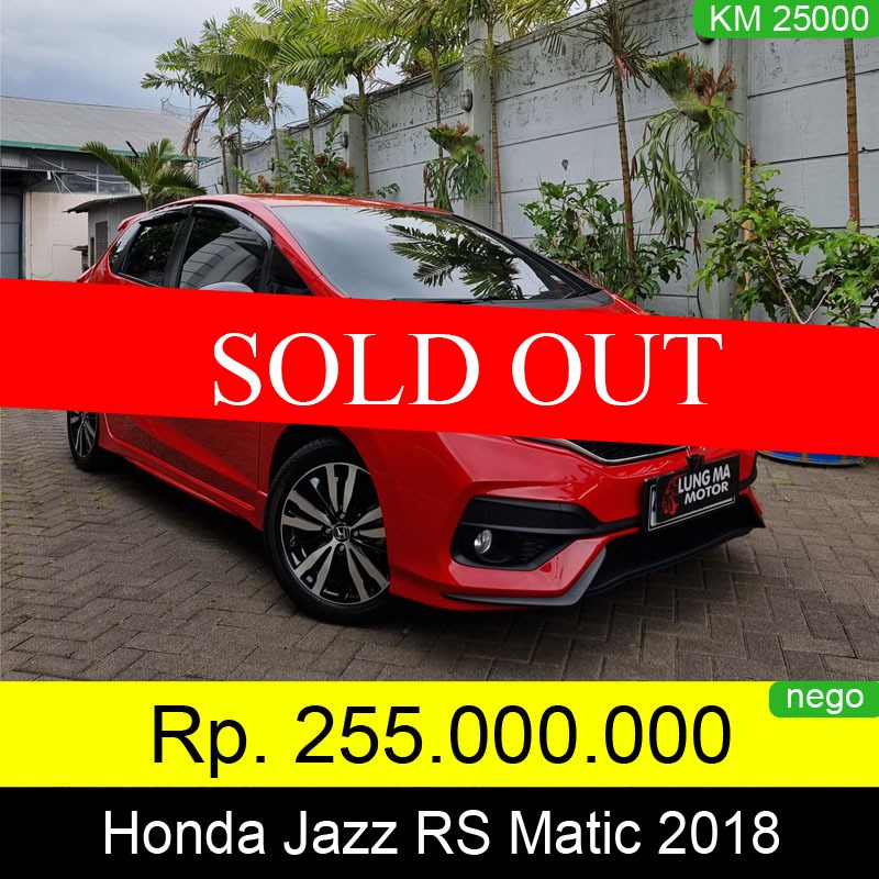 Honda Jazz RS matic 2018 (KM 25K)