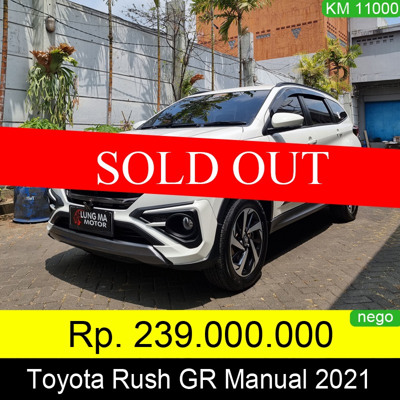 Toyota Rush GR Manual 2021 (KM 11K)