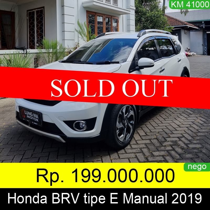 Honda BRV tipe E Manual 2019