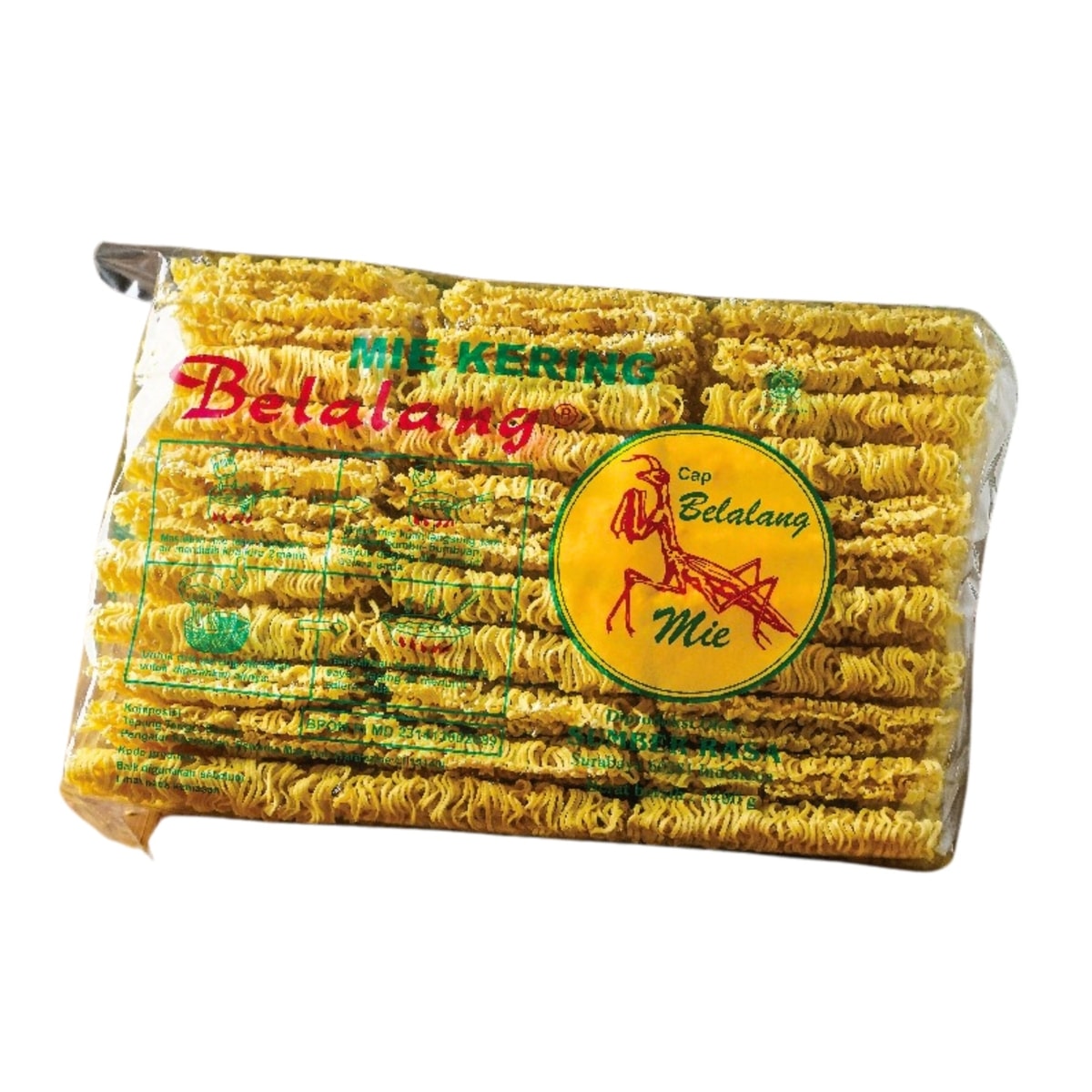 Mie Telor Kering / Mie Keriting Kuning Cap Belalang