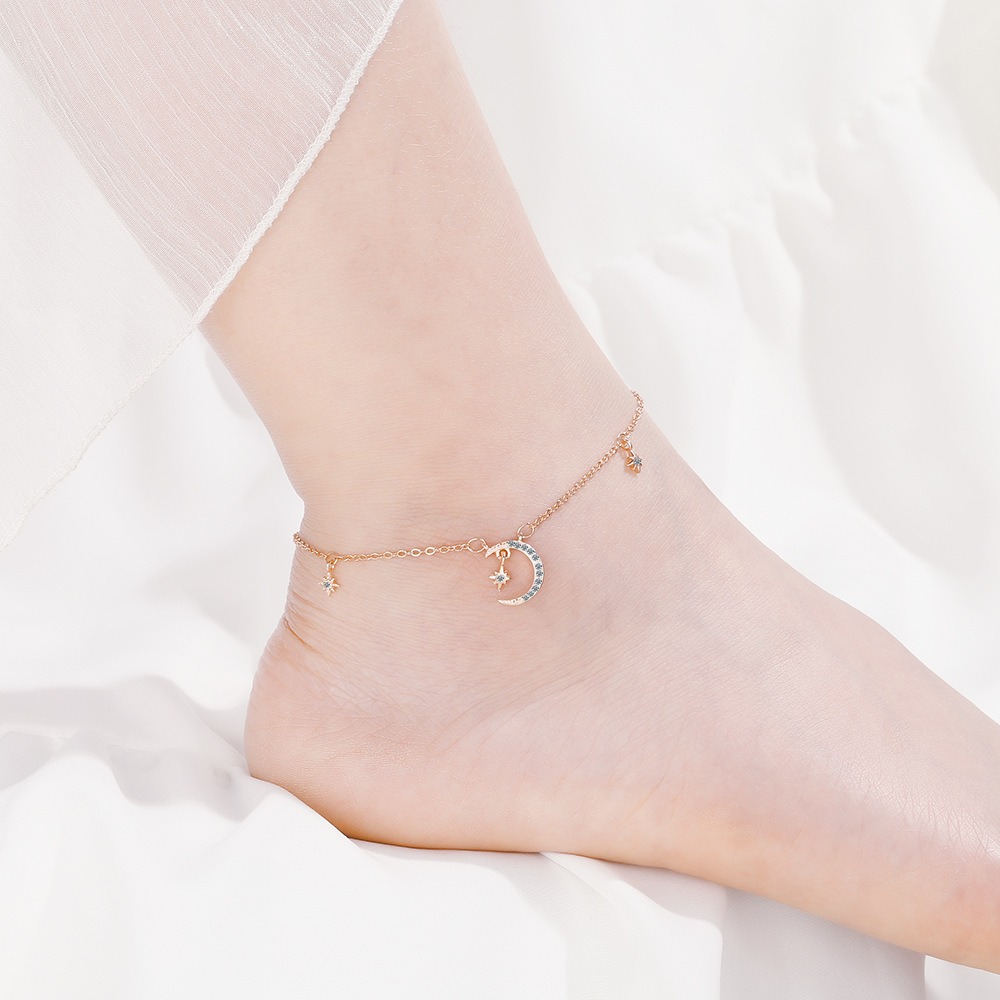 Anklet Moon Korean Style S925 - DTA86