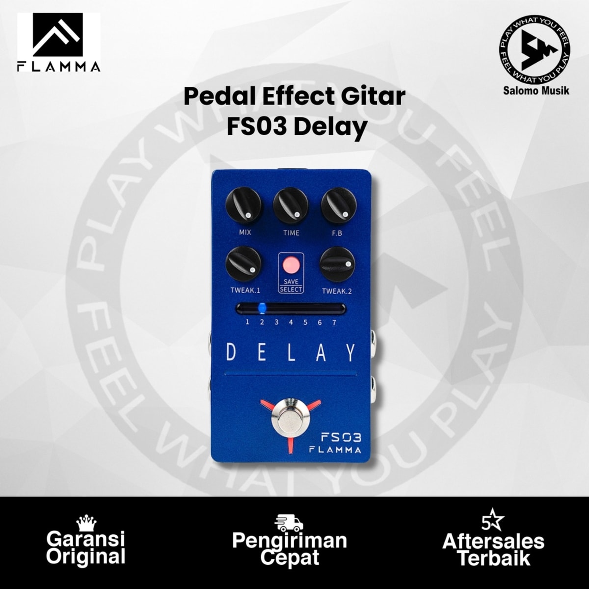 Pedal Effect Gitar Flamma FS03 Delay